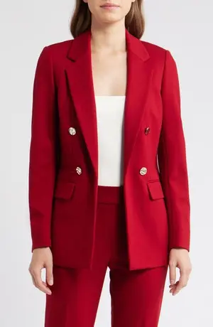 Anne Klein Double-breasted Blazer