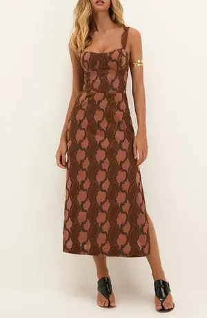 VIX PAULA HERMANNY Coen Cover-up Sundress - Brown