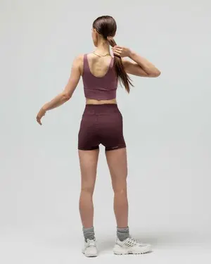 REFORMER The V-neck Sports Bra - Mauve