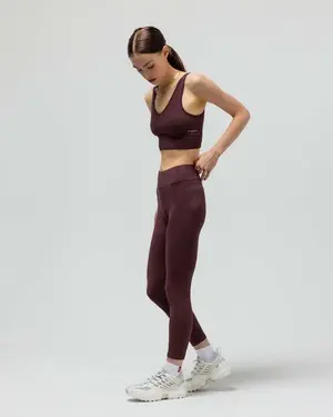 REFORMER The V-neck Sports Bra - Mauve