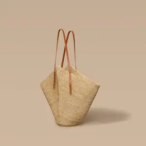INDEGO AFRICA Bibiri Crochet Raffia Tote