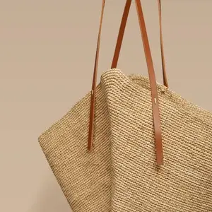 INDEGO AFRICA Bibiri Crochet Raffia Tote
