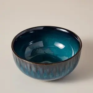 TEN THOUSAND VILLAGES Canh Drip Glaze Bowllarge