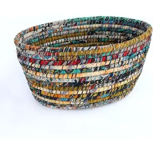 TEN THOUSAND VILLAGES Bright Day Laundry Basket - Multi