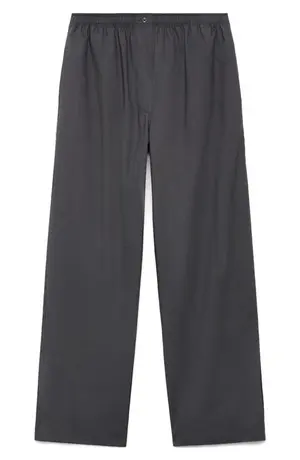 Mango Cotton Poplin Pajama Pants