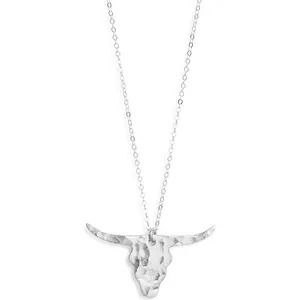 NASHELLE Longhorn Pendant Necklace - Sterling Silver