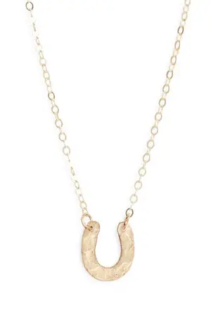 NASHELLE Horseshoe Pendant Necklace - Gold Fill