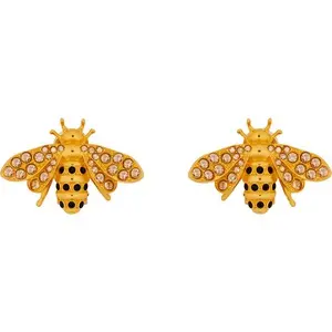 Oscar De La Renta Bee Stud Earrings - Golden Shadow
