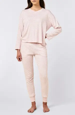 PAPINELLE Pia Long Pajamas - Papinelle Pink/cream