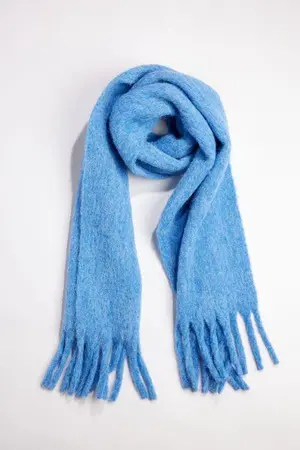 Hat Attack Cozy Solid Scarf - Bright Denim