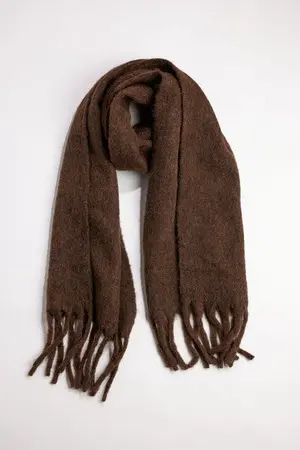 Hat Attack Cozy Solid Scarf - Deep Chocolate
