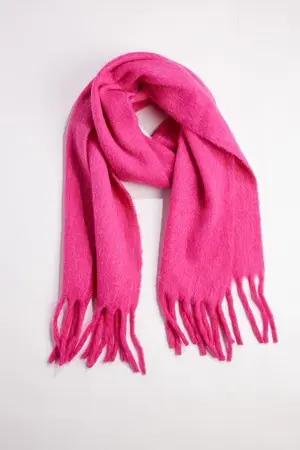 Hat Attack Cozy Solid Scarf - Fuschia