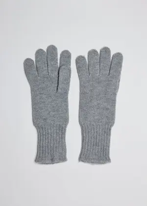 Hat Attack Cashmere Gloves - Grey