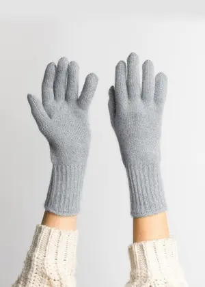 Hat Attack Cashmere Gloves - Grey