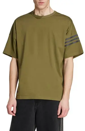 Adidas Neuclassics Oversize Cotton T-shirt - Focus Olive