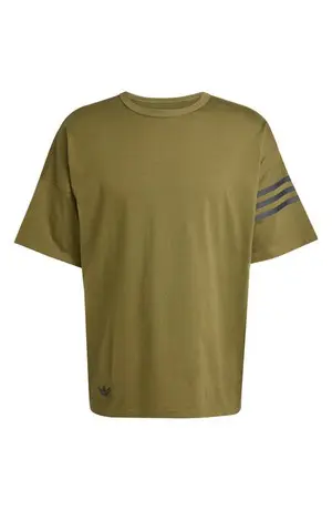 Adidas Neuclassics Oversize Cotton T-shirt - Focus Olive