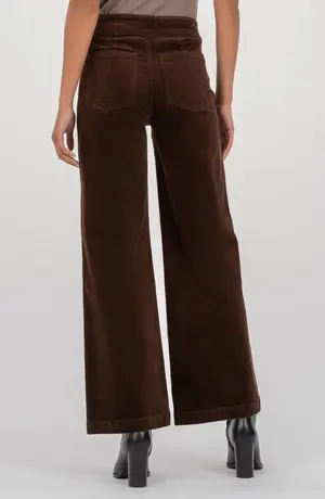 Kut From The Kloth Meg Welt Pocket Wide Leg Corduroy Pants