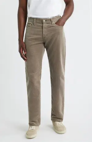 Ag Protégé Corduroy Straight Leg Pants - Industrial Taupe