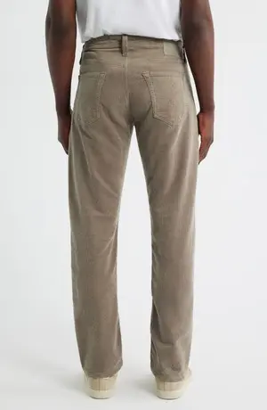 Ag Protégé Corduroy Straight Leg Pants - Industrial Taupe