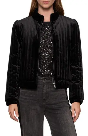 Sanctuary Quilted Velvet Jacket