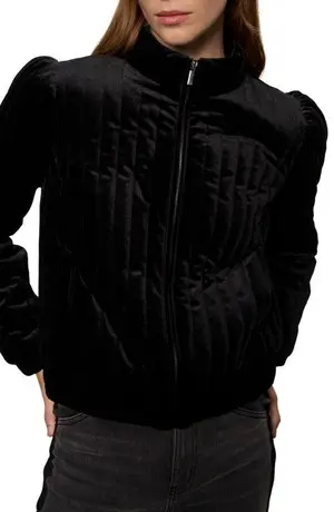 Sanctuary Quilted Velvet Jacket