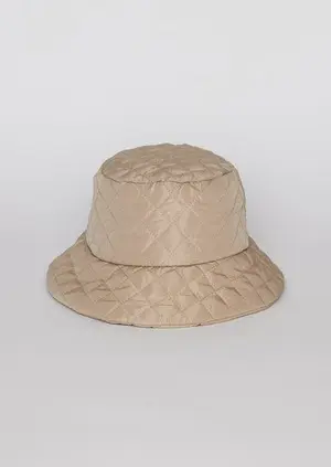 Hat Attack Quilted Bucket Hat - Camel