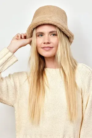 Hat Attack Faux Fur Bucket Hat