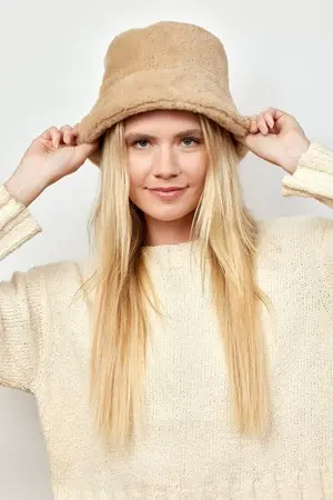 Hat Attack Faux Fur Bucket Hat