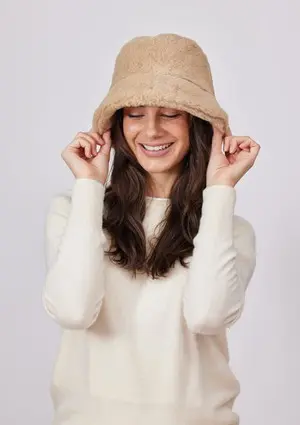 Hat Attack Faux Fur Bucket Hat