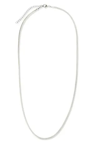 Sterling Forever Sterling Herringbone Chain Necklace
