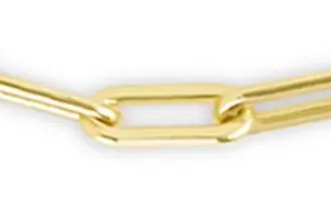 Sterling Forever Paper Clip Chain Necklace - Gold