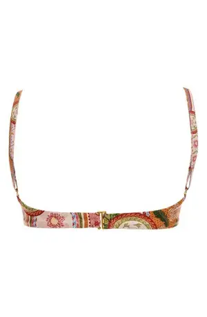 Agua Bendita Candelaria Fiore Underwire Bikini Top - Red
