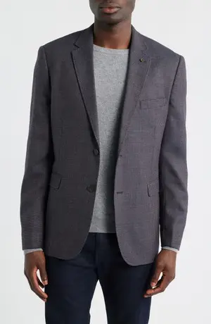 Johnston & Murphy Microcheck Wool Sport Coat