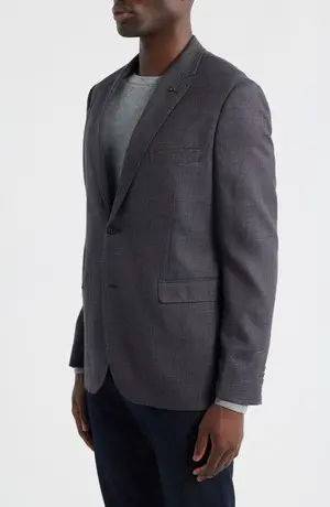 Johnston & Murphy Microcheck Wool Sport Coat