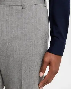 Zanella Zanella Parker Wool Twill Pants Light Grey