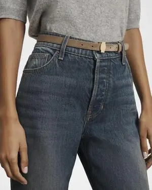 Veronica Beard Dash Suede Belt - Bark