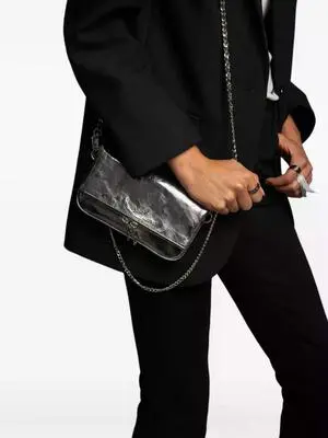 Zadig&Voltaire Rock Nano Metal-chain Shoulder Bag - Silver