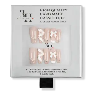 3H NAILS Blush Ballet Medium Coffin Press-on Nails - One-color