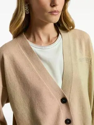 Peserico Button Embellished Cardigan - Neutrals