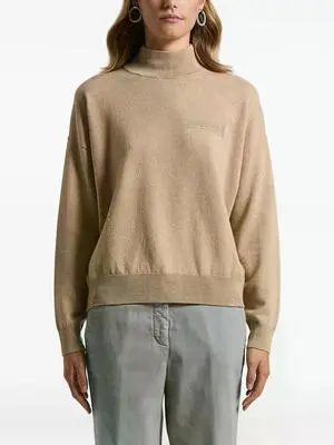 Peserico High-neck Sweater With Pocket