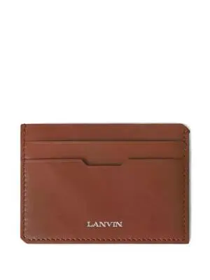 LANVIN Leather Cardholder - Brown