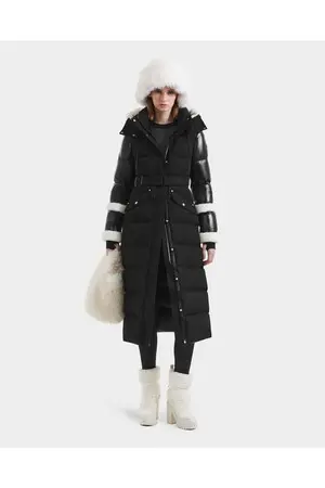 Rudsak Audrey Maxi-length Puffer Jacket - Black
