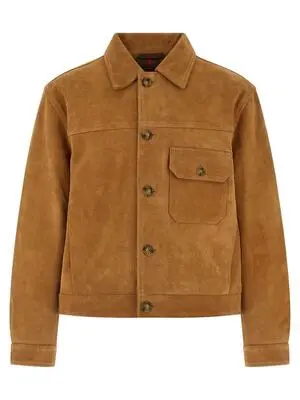 BARACUTA Baracuta 'Roughout' Leather Jacket