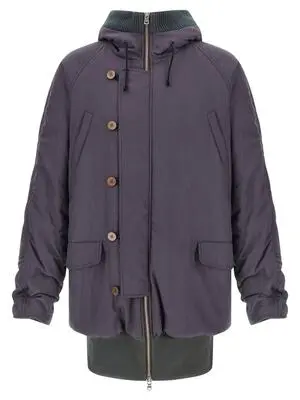 MAGLIANO Magliano Virgin Wool Kenny 3/4 Parka - Purple