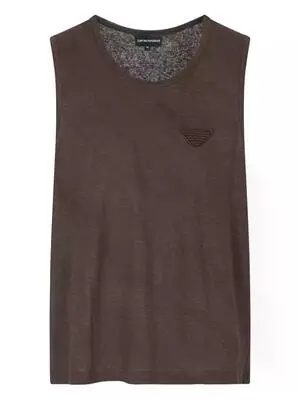 Emporio Armani Embroidered Tank Top
