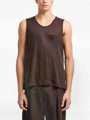 Emporio Armani Embroidered Tank Top
