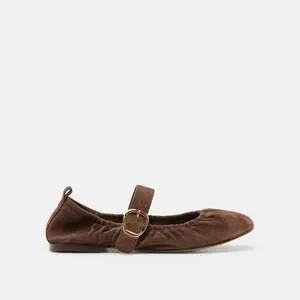 DOLCEVITA Caely Ballet Flats - Dk Brown Suede