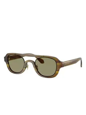 Giorgio Armani Geometric Frame Sunglasses