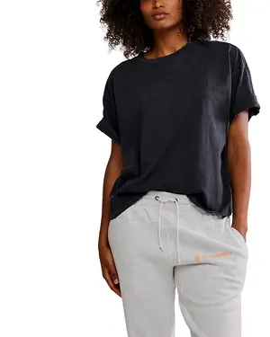 Free People Boxy Tee - Black