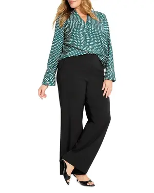 NIC+ZOE Shadow Dot Top - Green Multi